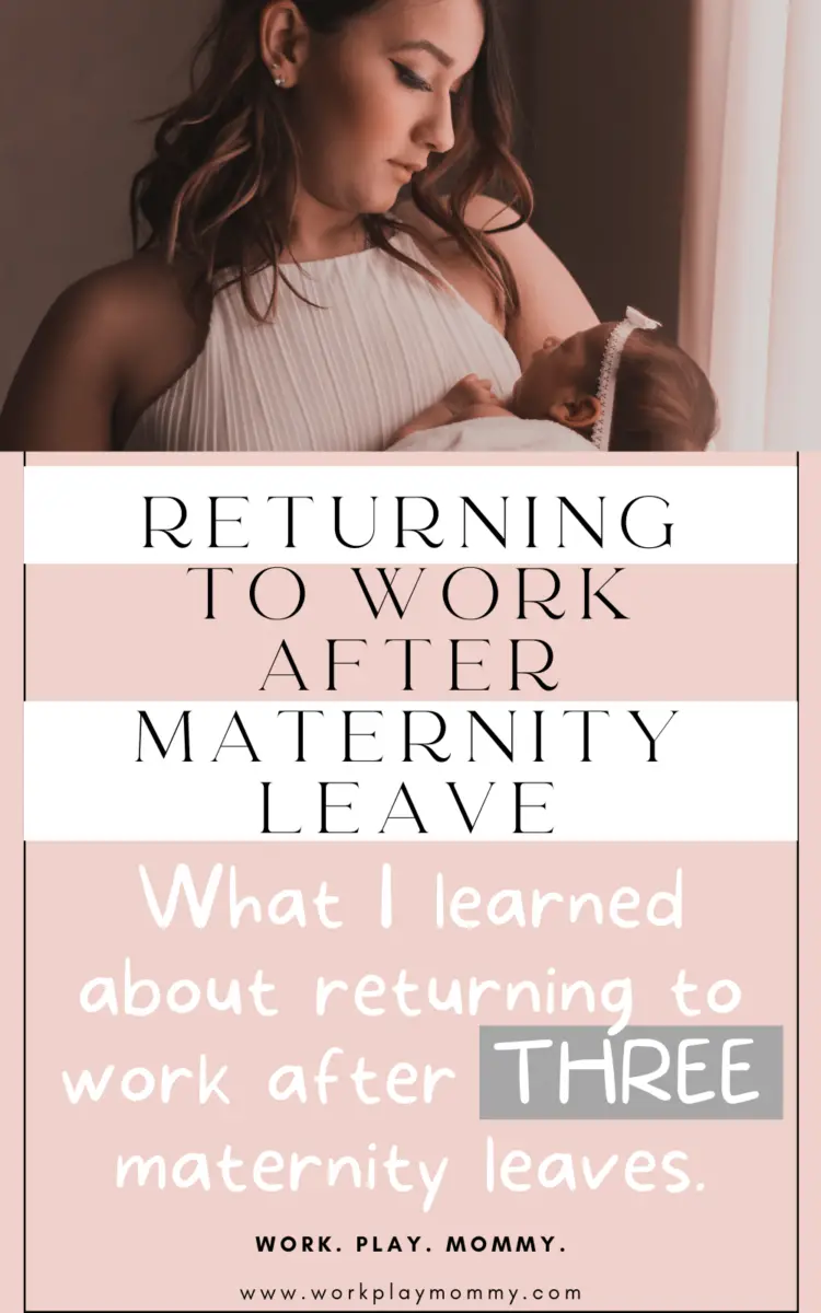 SIMPLE WAYS TO MAKE GOING BACK TO WORK AFTER MATERNITY LEAVE EASIER ...