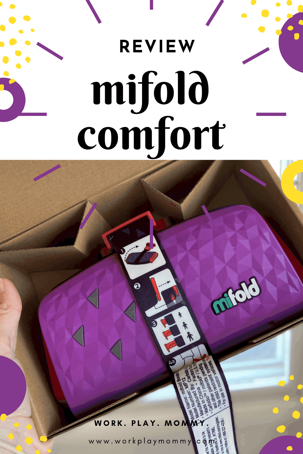 MIFOLD COMFORT REVIEW: COMPACT BOOSTER SEAT SOLUTION! – Work. Play. Mommy.